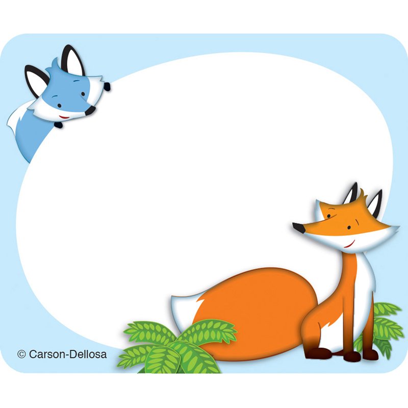 Playful Foxes Name Tags - Walmart.com - Walmart.com