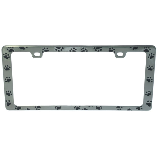 Bell High Quality Wolf Wolves Paw Prints Metal License Plate Frame ...