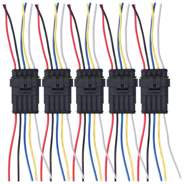 Wire Connections,5Pcs Way Car Electrical Way Car Electrical Connector ...