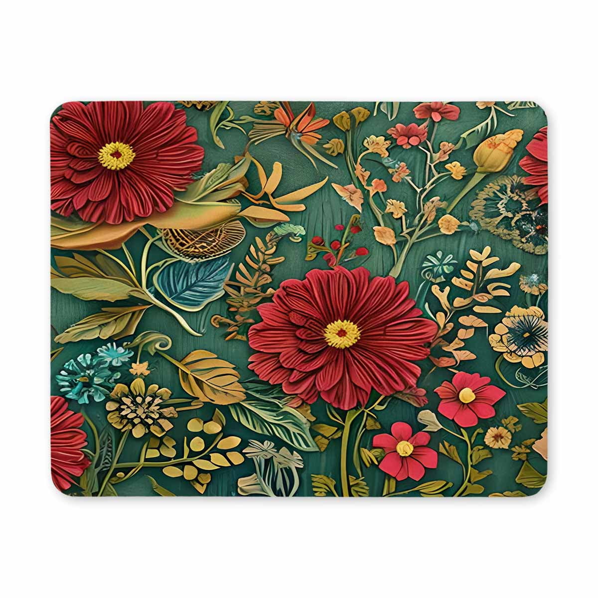 Gaming Mouse Pad Floral, Large Flowers Mouse Pads for Desk, Non-Slip ...
