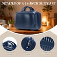 Noble House Lorven 2-Piece ABS Spinner Luggage Set, 20" Carry-On ...