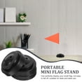 Eease 6pcs Mini Flag Stand Weighted Small Flag Base for Desk or Party ...