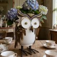 Iron Owl Planter Flower Pots Featuring Rustproof Coating for ...
