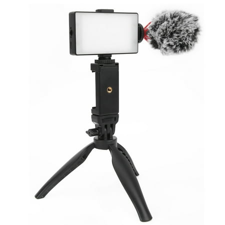 Garosa Studio LED Light Microphone Kit,Vlogging Kit,ADAI Vlogging Live ...