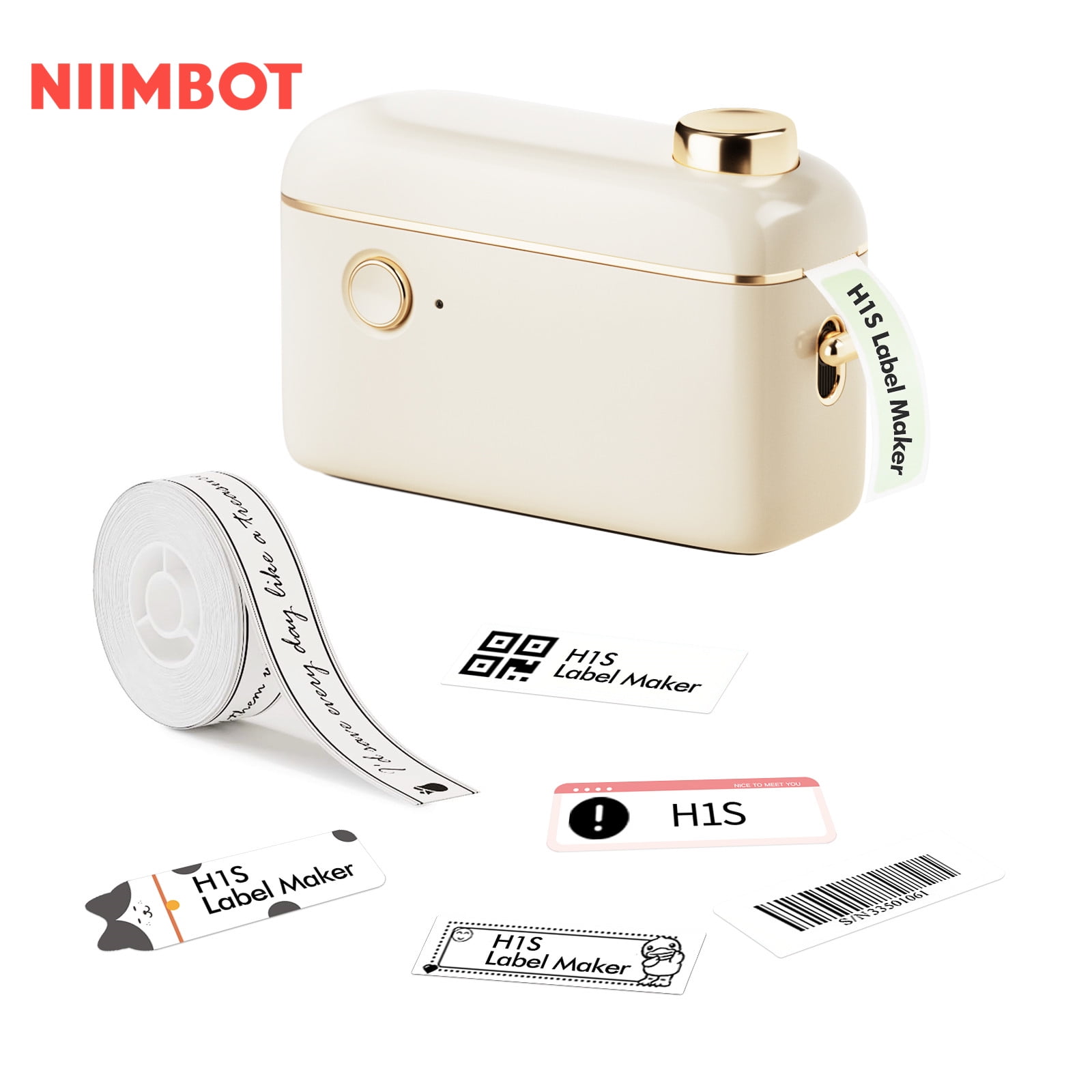 NIIMBOT H1S Mini Smart Thermal Label Printer Can Be Connected To ...