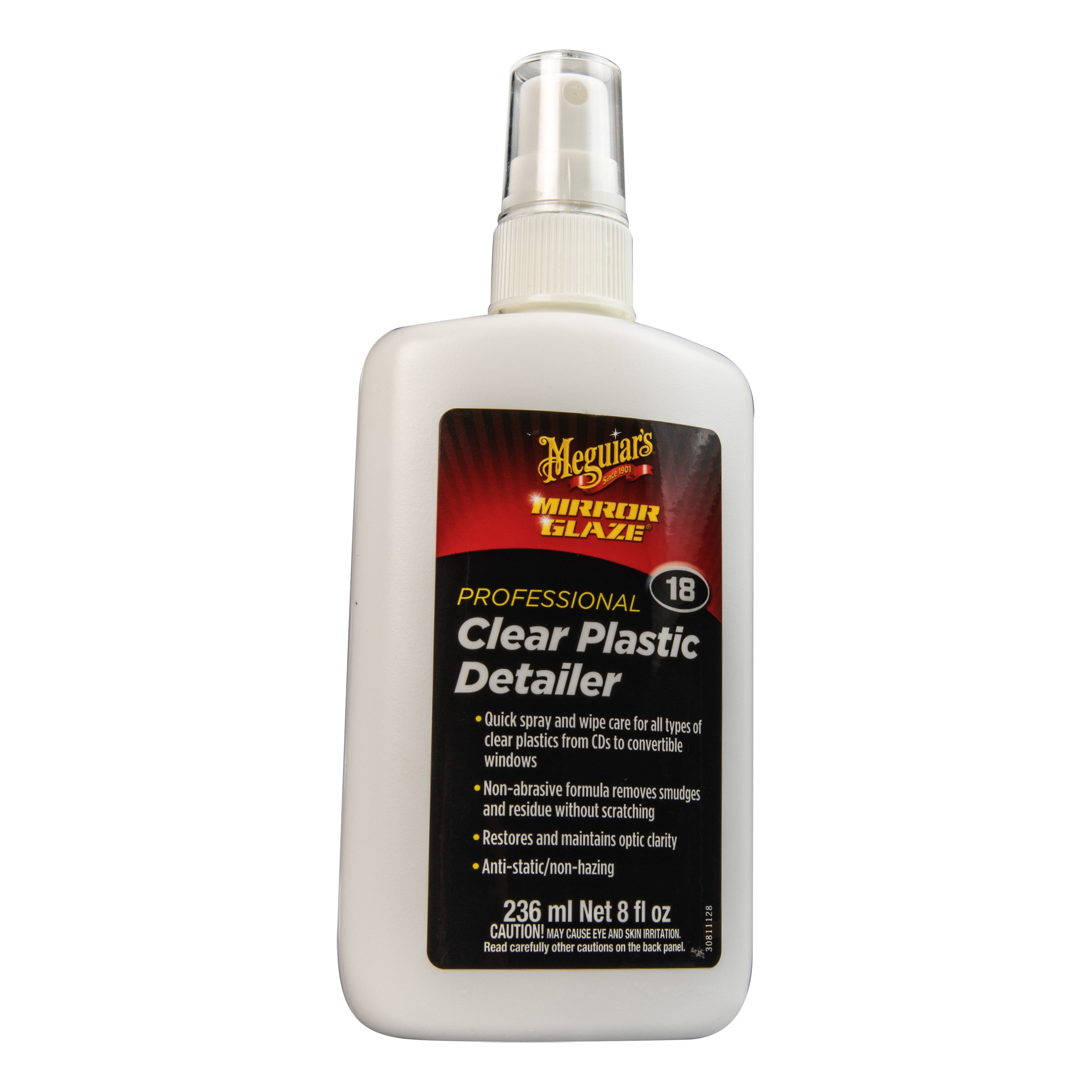Meguiar's M18 Mirror Glaze Clear Plastic Detailer, M1808, 8 Oz ...
