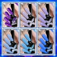 Morovan Gel Nail Polish Kit 6 Colors Gel Nail Polish Kit Purple Blue