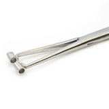 Pack of Two Piercing Forceps One septum forceps and One slotted metal ...