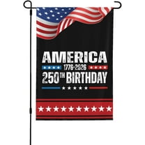 America 250th Birthday Flags 1776 2026 250 Years Anniversary Garden ...
