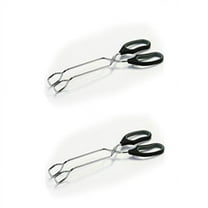 "GoodCook Large Serving 10"" Chrome Plated Kitchen Loop Tongs, Silver ...