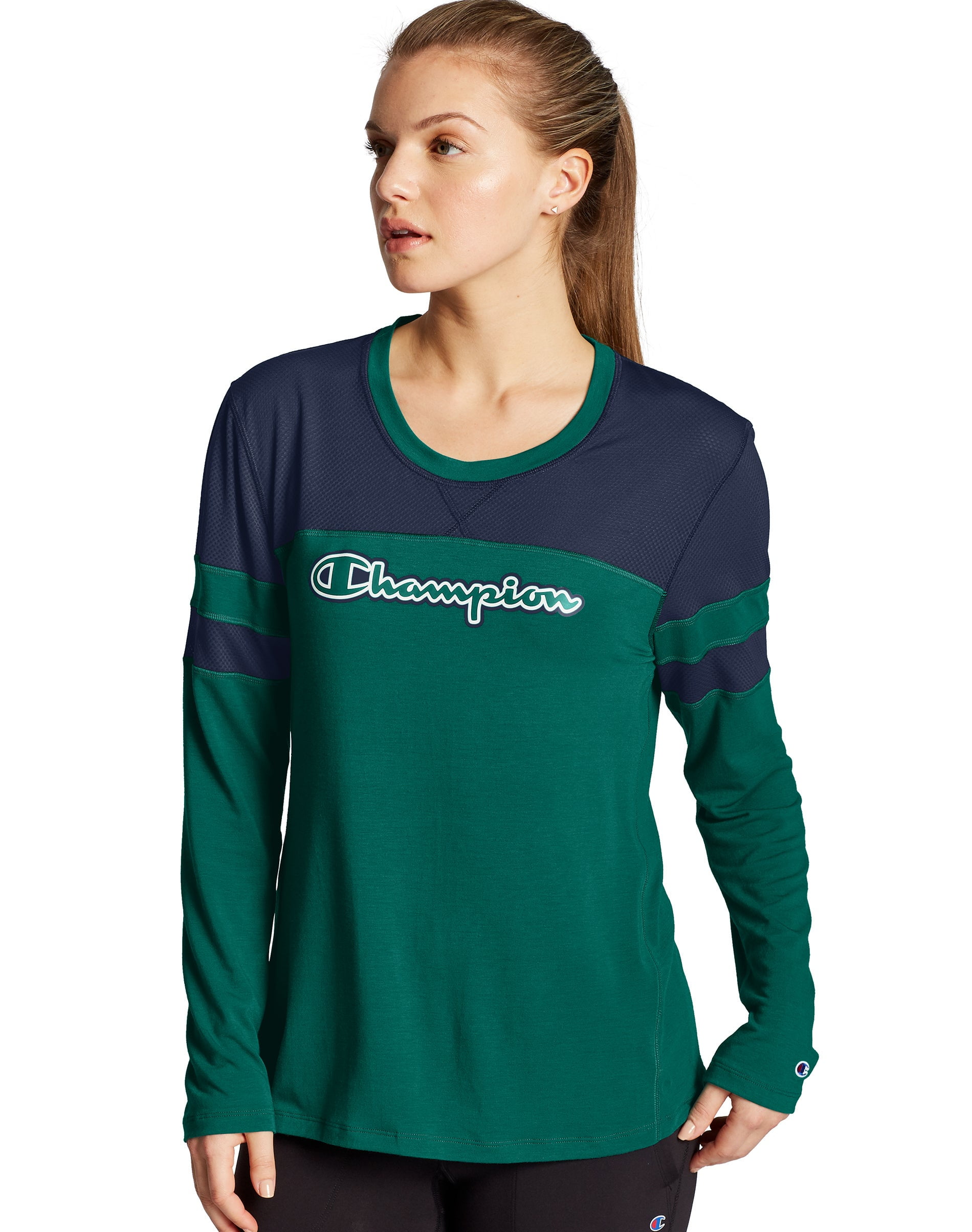 Champion - Champion Women's Athletics Long-Sleeve Tee - Walmart.com ...