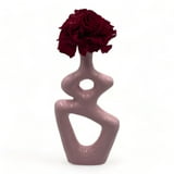 12 inch Pink Decorative Metal Flower Vase by 90210 Kitchen and Bath ...