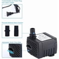 60GPH 2.5W Mini Submersible Water Pump- Ultra-Quiet, Adjustable Flow ...