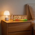 NEXAVKPR Interactive Music Reactive Color Changing Clock with Time ...