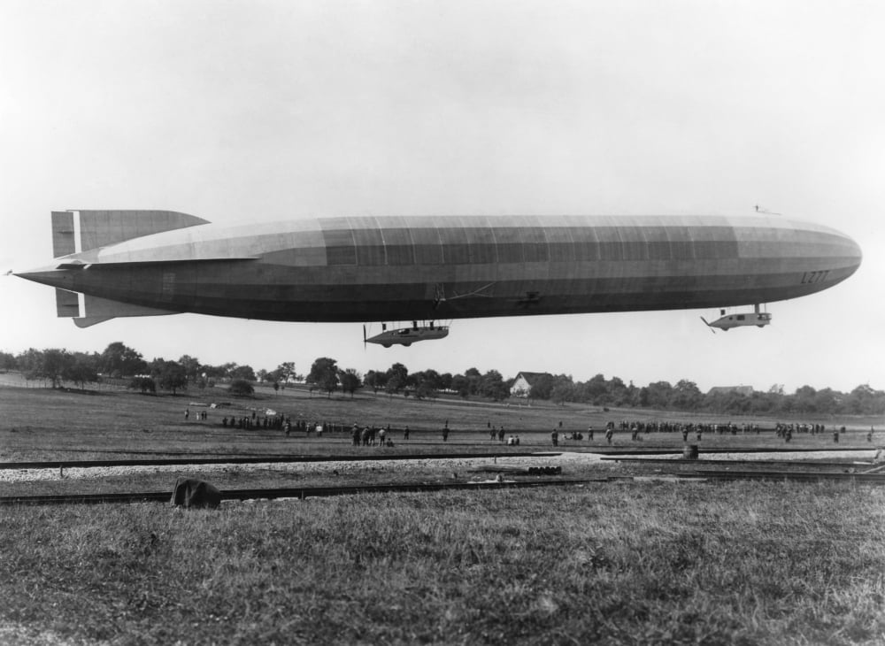 World War I Zeppelin Na German Lz77 Zeppelin Airship During World War I ...
