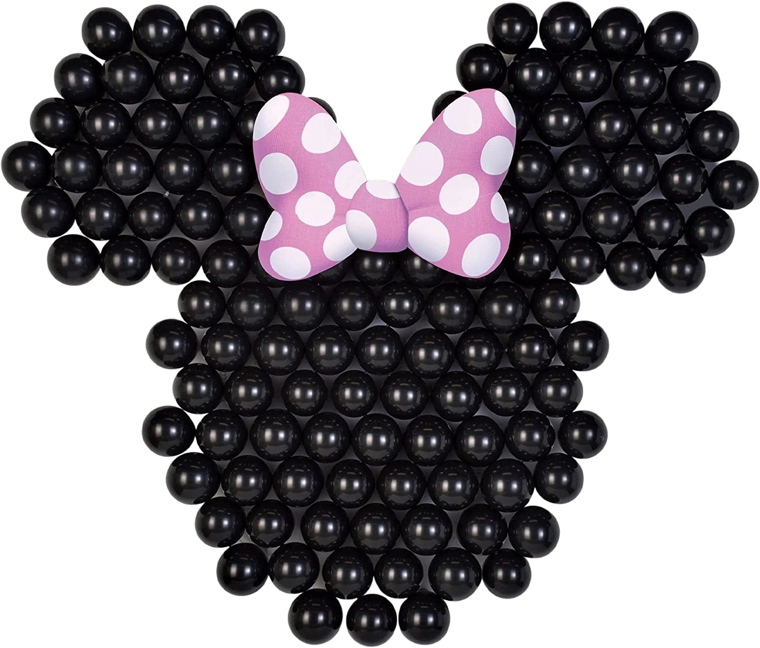 Minnie Mouse Air-Filled Sculpted Latex Balloon Backdrop Kit (1ct ...