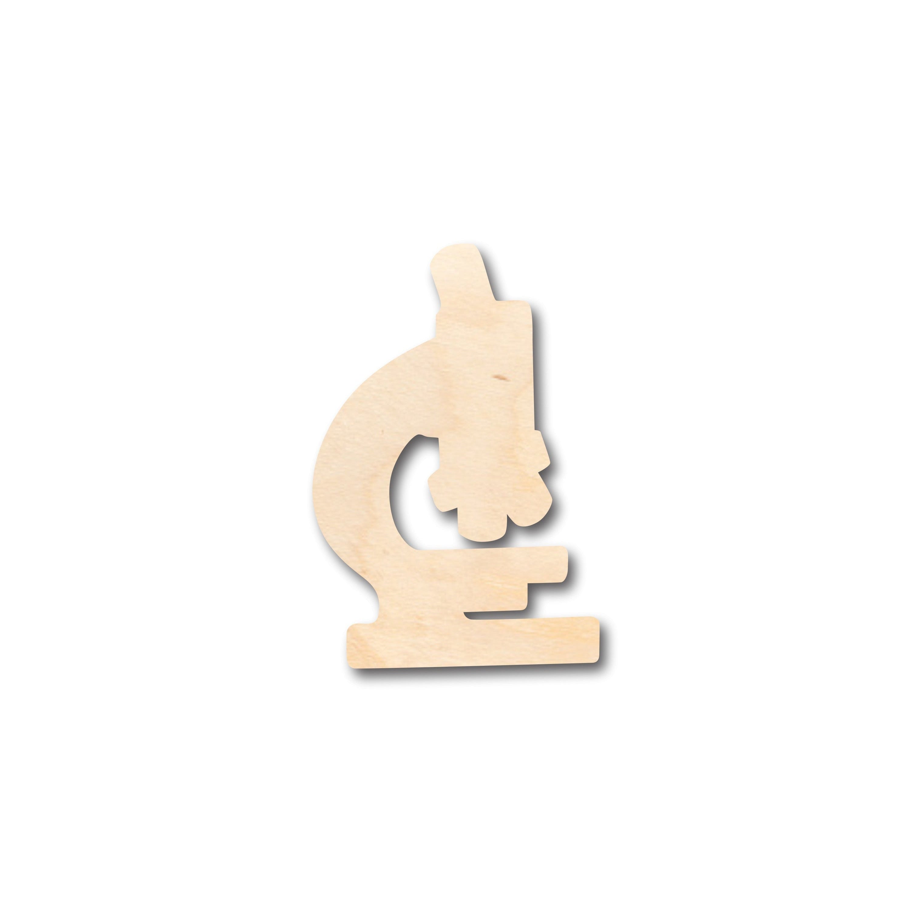 Unfinished Wood Microscope Shape - Craft - up to 36" DIY 6" / 1/4 ...