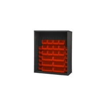 Durham 3601-95 14 Gauge Flush Door Style Lockable Shelf Cabinet with 3 ...