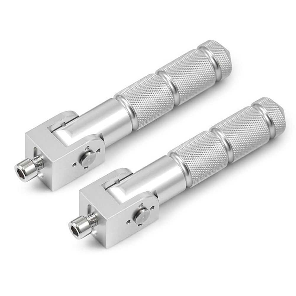 1 Pair Motorcycle Pedals Footpeg Foot Rest 8mm Universal Folding Pedals ...
