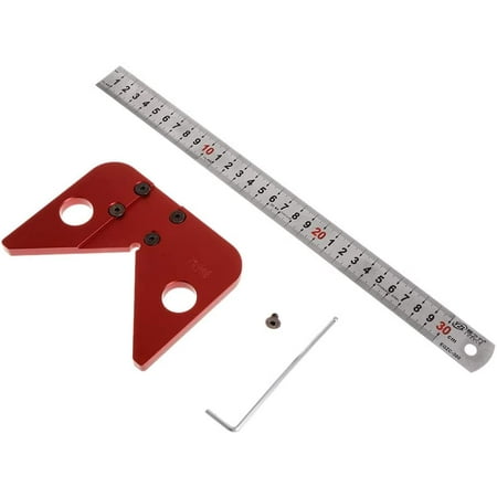 Line Scriber,45 Degree Scriber Round Center Line Drawing Ruler Gauge ...