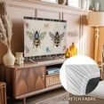 Bees Flowers TV Cover for 43 Inch Screen,Stretch Fabric Dustproof TV ...