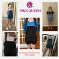 Pink Queen Women's Ziggy Denim Shortalls with Adjustable Straps, Cuffed ...
