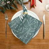 GZHJMY Soft Reusable Satin Table Decorative Napkins,20x20InX1 PCSMath ...