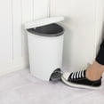 Sterilite 2.6 Gallon Ultra™ StepOn Wastebasket, Small Plastic Trash Can ...