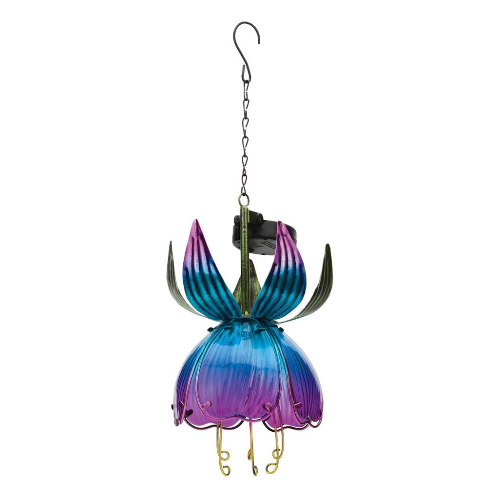 Regal Art and Gift 11666 - 16" Pink / Blue Solar Hanging Flower Lantern ...