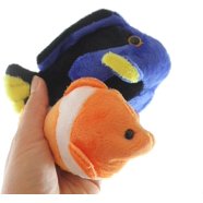 Set of 3 Ocean Animals - Shark, Seal, Clownfish - Cute Ball Plush ...