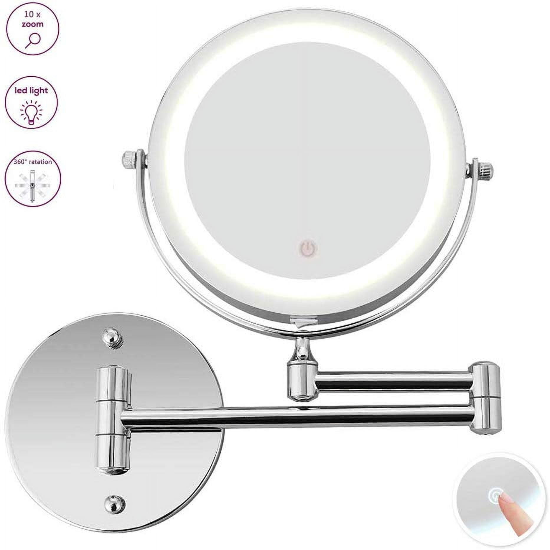Click here for Yundap Magnified Vanity Mirror Wall Mount With Lig... prices