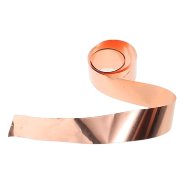 Uxcell Copper Sheet Roll 3500mm x 100mm x 0.01mm, 99.9% Pure Copper ...