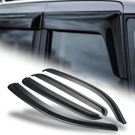 M-AUTO 4Pcs Smoke Window Visor Shade Vent Wind Rain Deflector Guard for ...