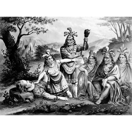 Pocahontas (1595?-1617). /Nnative American Princess. Pocahontas Saving ...