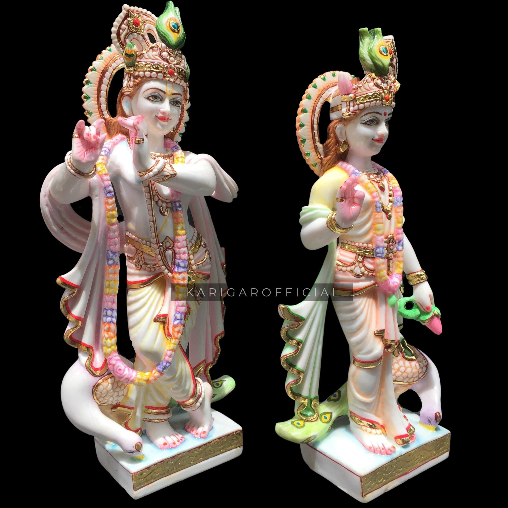 Radha Krishna Statue Murti Large 18 inches Marble Radha Krishna idol ...