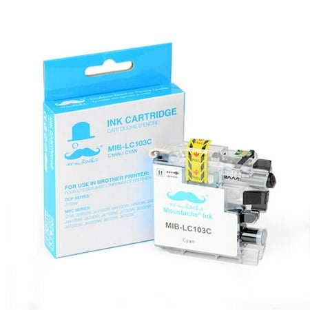 Brother LC103C Compatible Cyan Ink Cartridge High Yield - Moustache ...