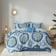 Home Essence Nepal Bed in a Bag Comforter Bedding Set, Blue, California ...