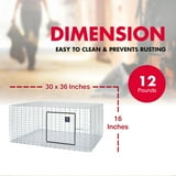 Pet Lodge Heavy Duty Galvanized Wire Rabbit Hutch, 30 x 36 in, Easy ...