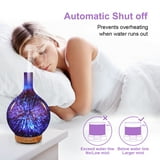 Porseme 100ml Rose Gold Essential Oil Diffuser 3D Glass Aromatherapy ...