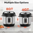 16-in-1 Electric Pressure Cooker 6QT Programmable Multi Cooker with ...