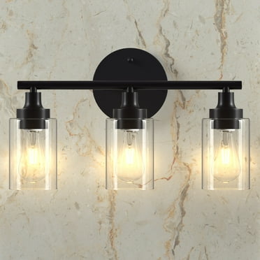 Costway 3-Light Wall Sconce Modern Bathroom Vanity Light Fixtures with ...