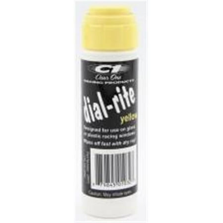 Clear One DRP2 1 oz Racing Dial-Rite Dial-In Window Marker, Yellow ...