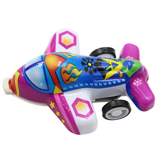 RONSHIN Children Pull Back Small Airplane Toy Inertial Colourful Mini ...
