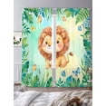 Cartoon Wolf Sheer Curtains for Living Room Bedroom Summer Butterfly ...