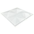 Art3d Pyramid Design 19.7 in. x 19.7 in. PVC 3D Wall Panel (12-Pack ...