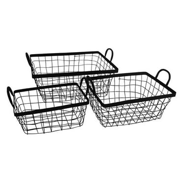 Urban Trends Collection: Metal Hand Basket, Coated Finish, Blue ...