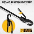 8-Piece 48-inch Adjustable Bungee Cords with Hooks, Heavy Duty Outdoor ...