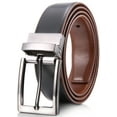 Marino Reversible Leather Belt For Men - Classic Dress Belt 1.25" Wide ...