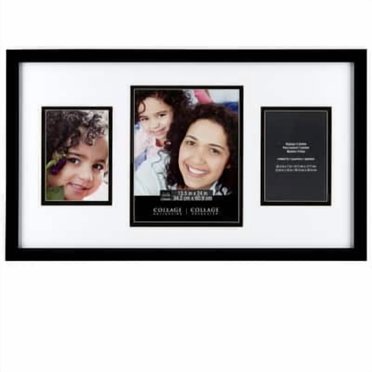 12 Pack: 2 Opening Walnut Angled 4" x 6" Collage Frame - Expressions ...