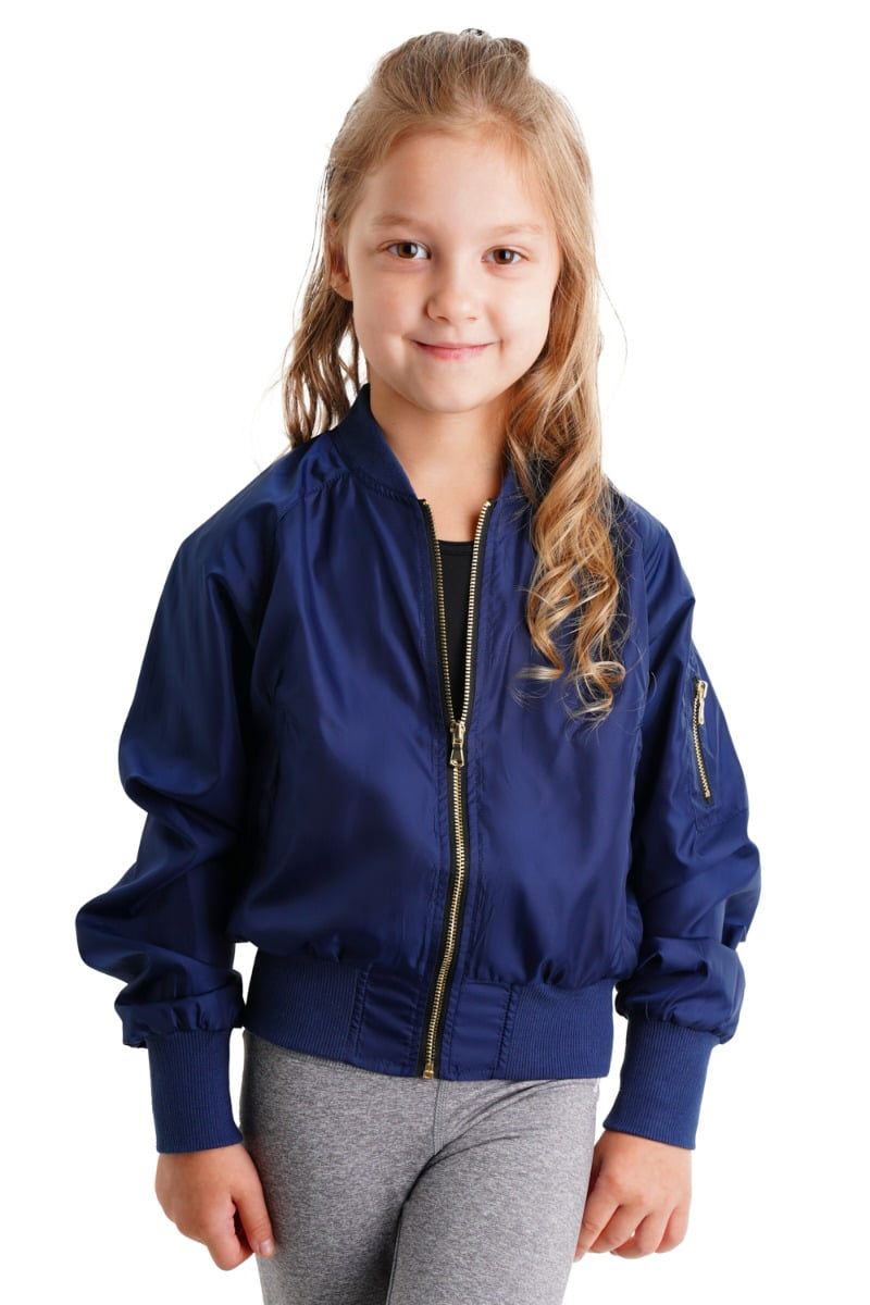 Girls Bomber Jacket-07-YL - Walmart.com
